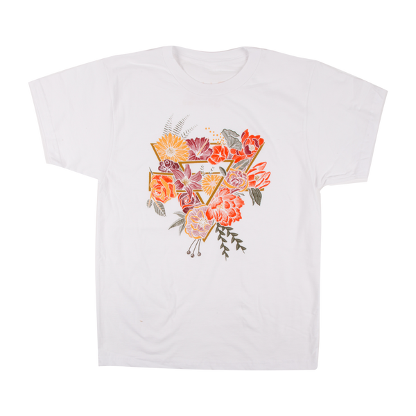 Floral Triangle Tee – Rainbow Kitten Surprise